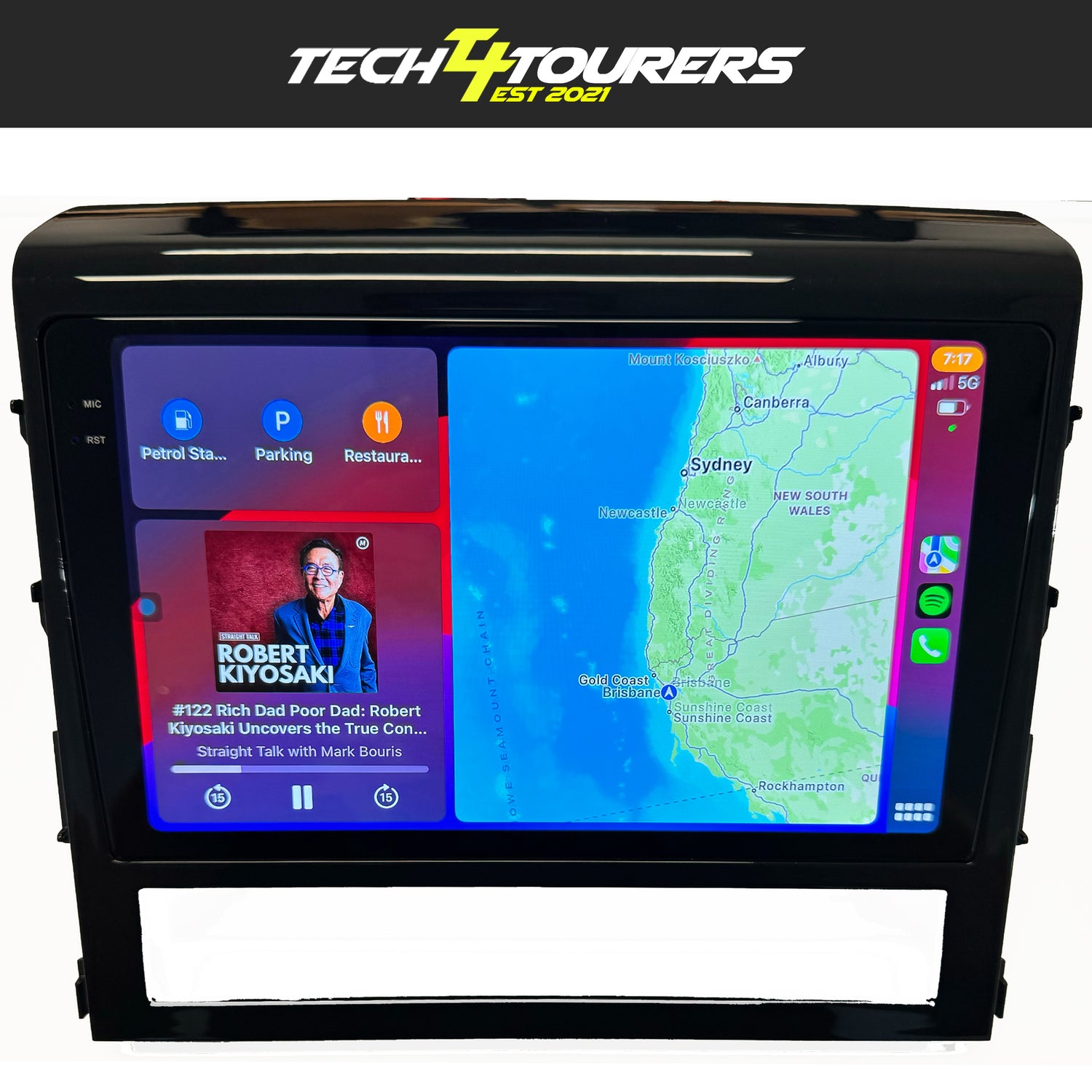 Apple Carplay Head Unit suitable for use with Toyota Landcruiser 200 s