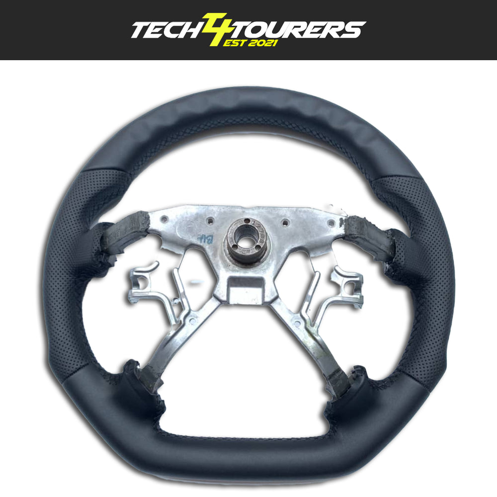 NISSAN PATROL GU Y61 PREMIUM STEERING WHEEL - FULL GENUINE LEATHER