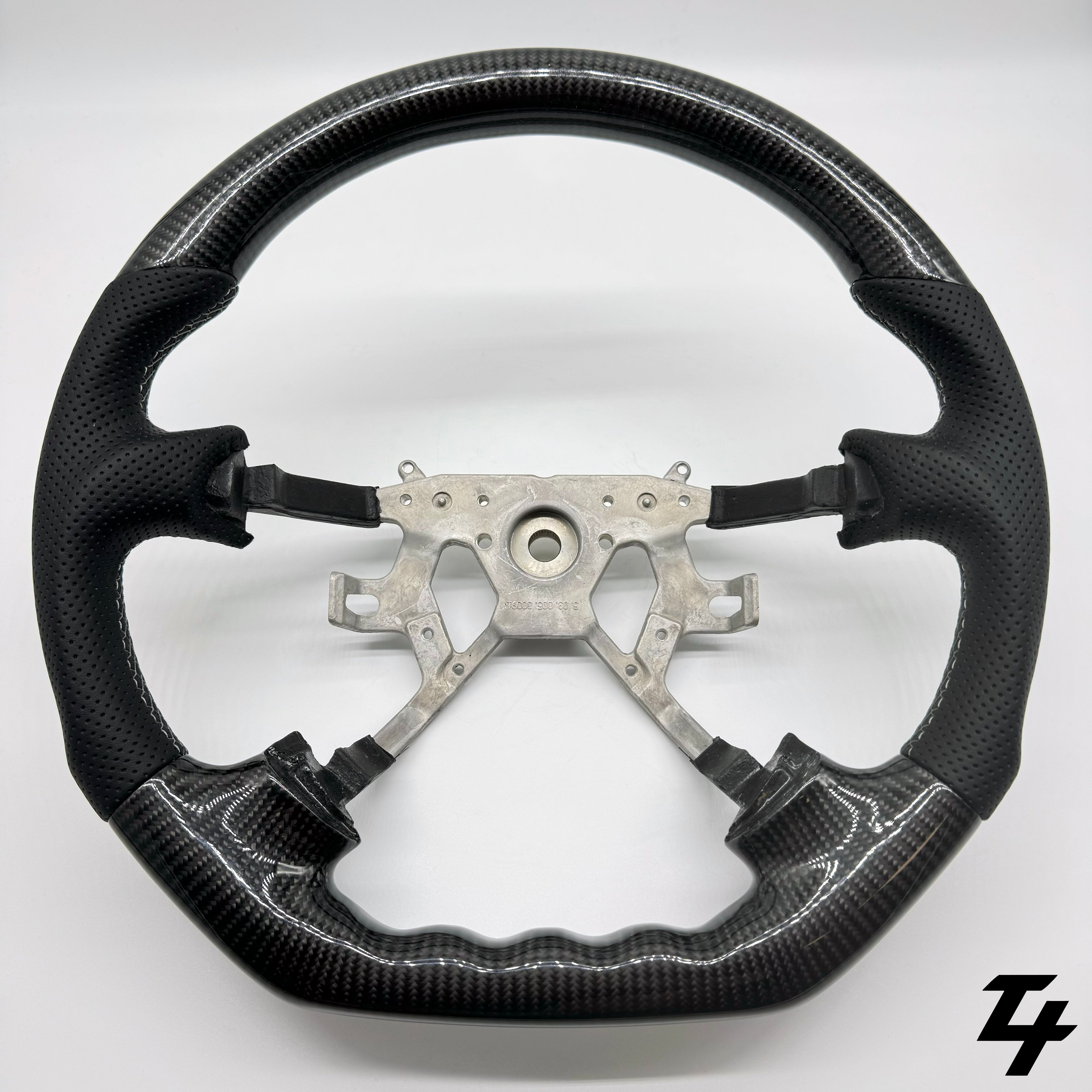 Nissan Patrol Gu Y61 Premium Steering Wheel - GENUINE Leather & Carbon