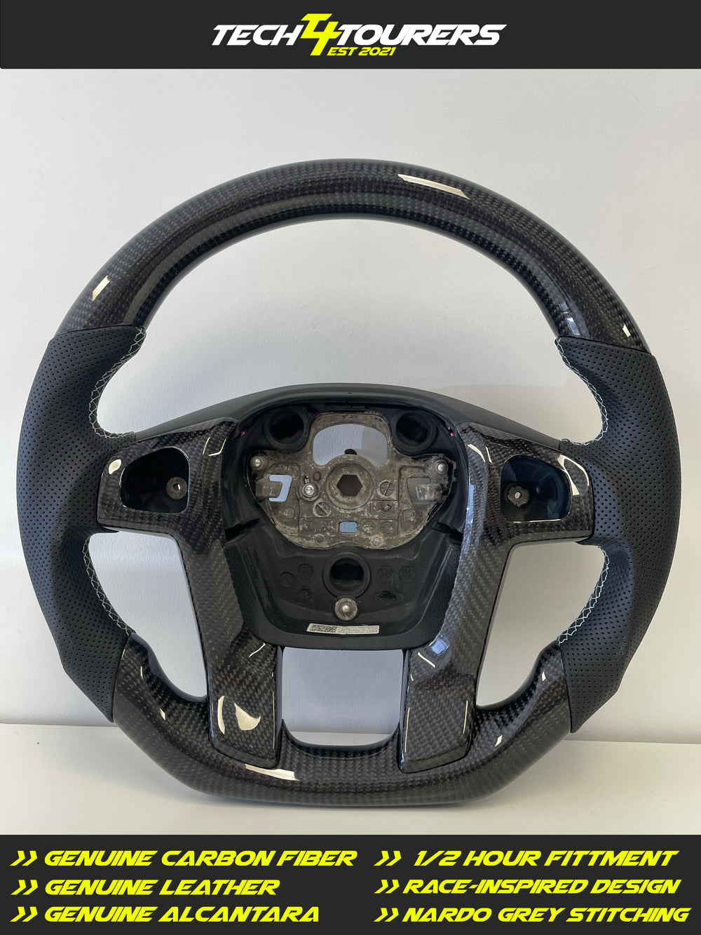 FORD RANGER PX1 2011-2015 PREMIUM STEERING WHEEL - GENUINE LEATHER