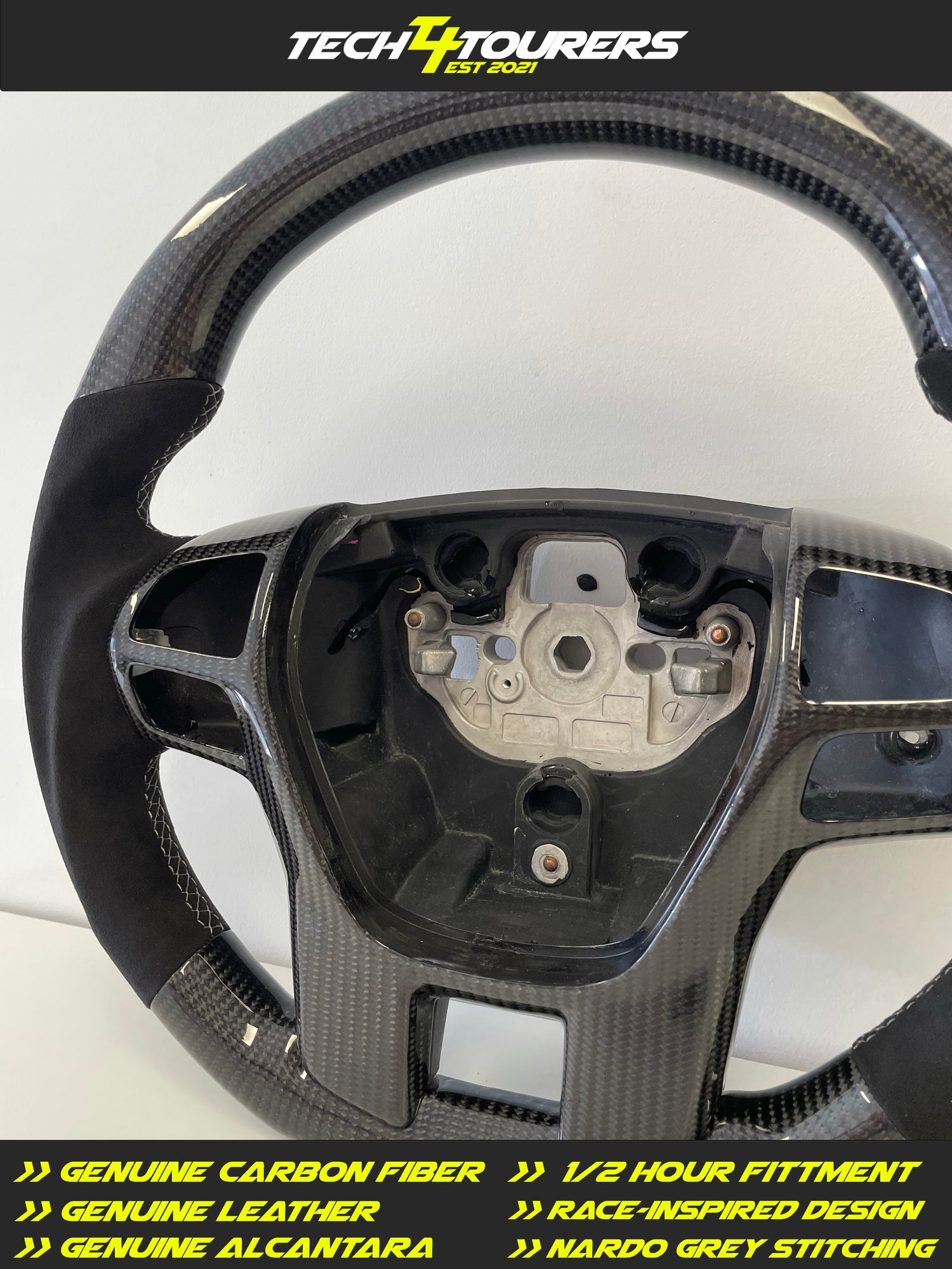 FORD RANGER PX2 2015-2022 PREMIUM STEERING WHEEL - GENUINE ALCANTARA