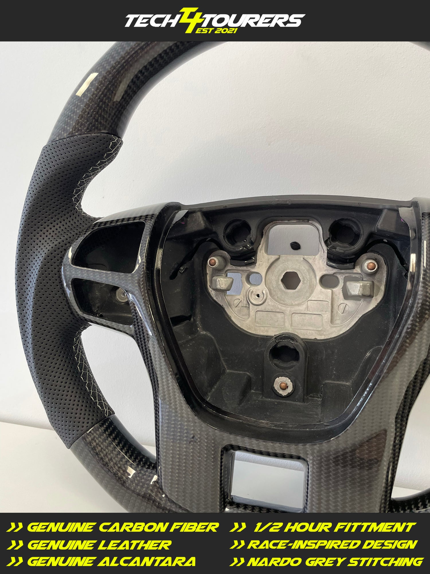 FORD RANGER PX2 2015-2022 PREMIUM STEERING WHEEL - GENUINE LEATHER