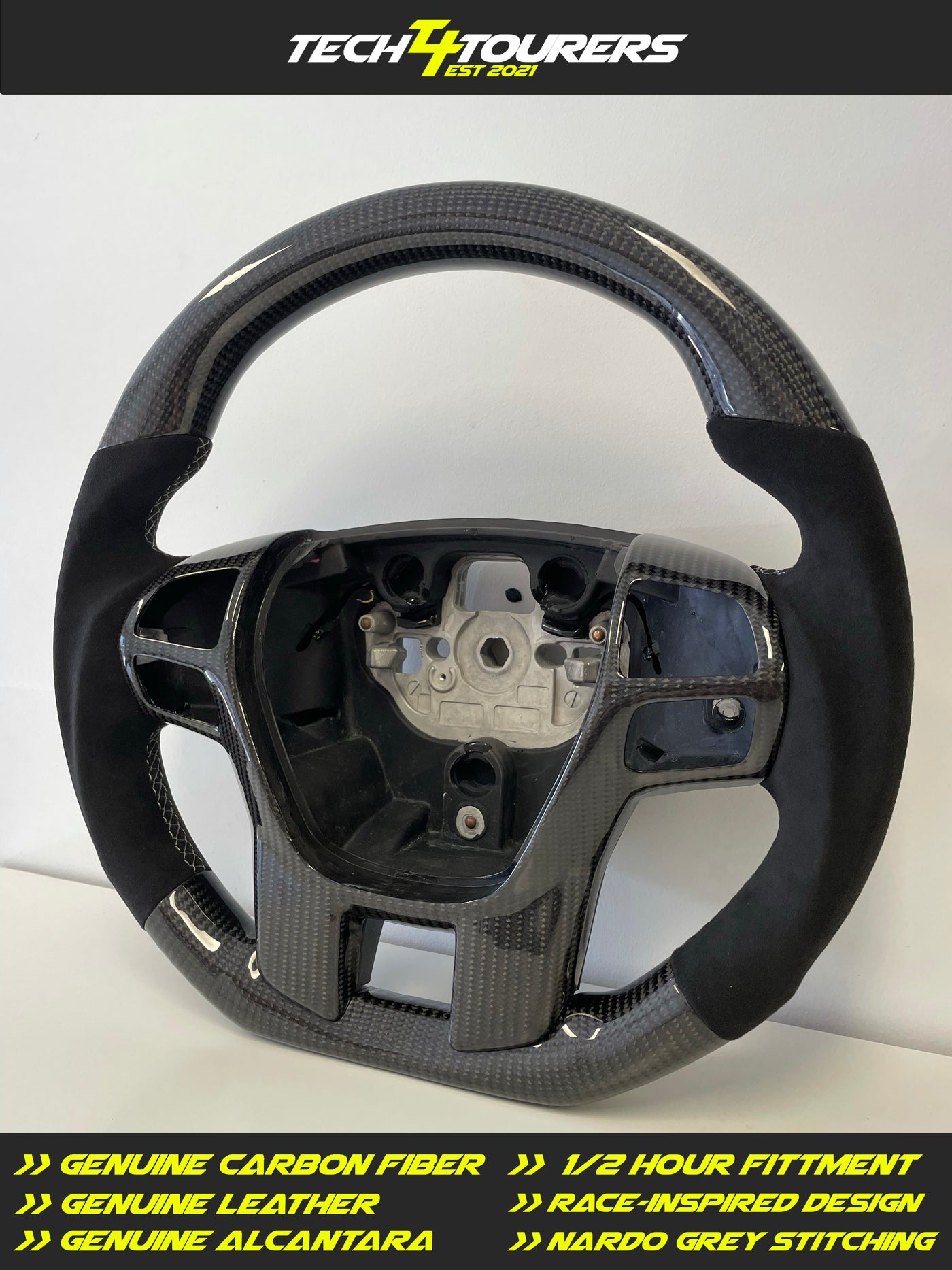 FORD RANGER PX2 2015-2022 PREMIUM STEERING WHEEL - GENUINE ALCANTARA